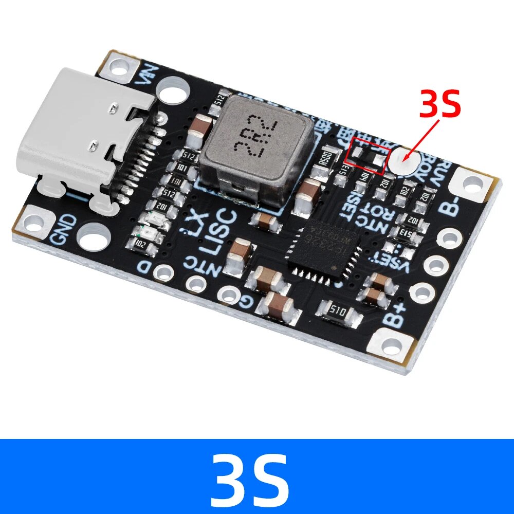 Модуль зарядки аккумулятора EGBO 2S 3S 15Вт 3S 12.6V 1PCS