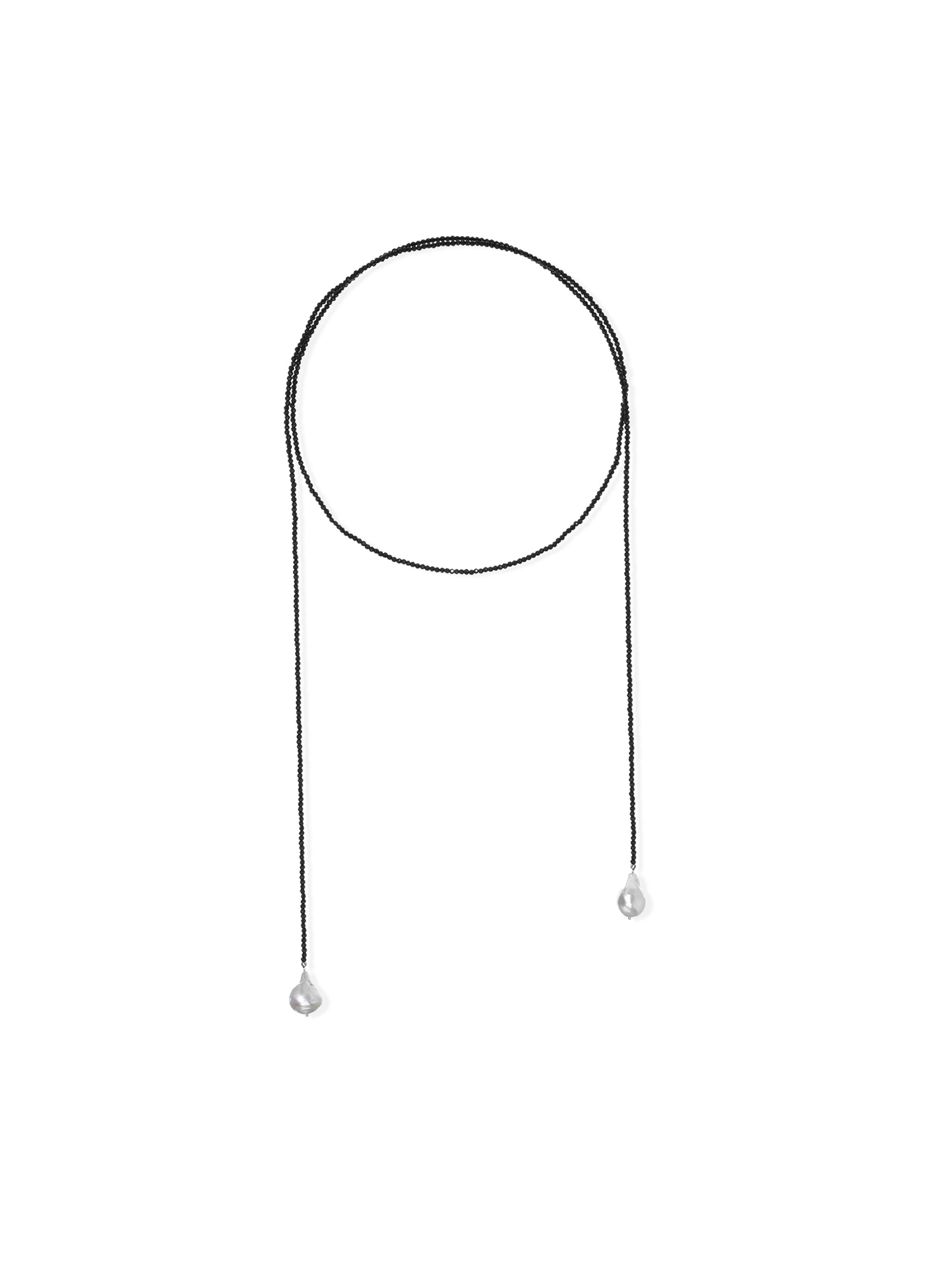 Колье, серебро, 925 проба, жемчуг пресноводный культивированный