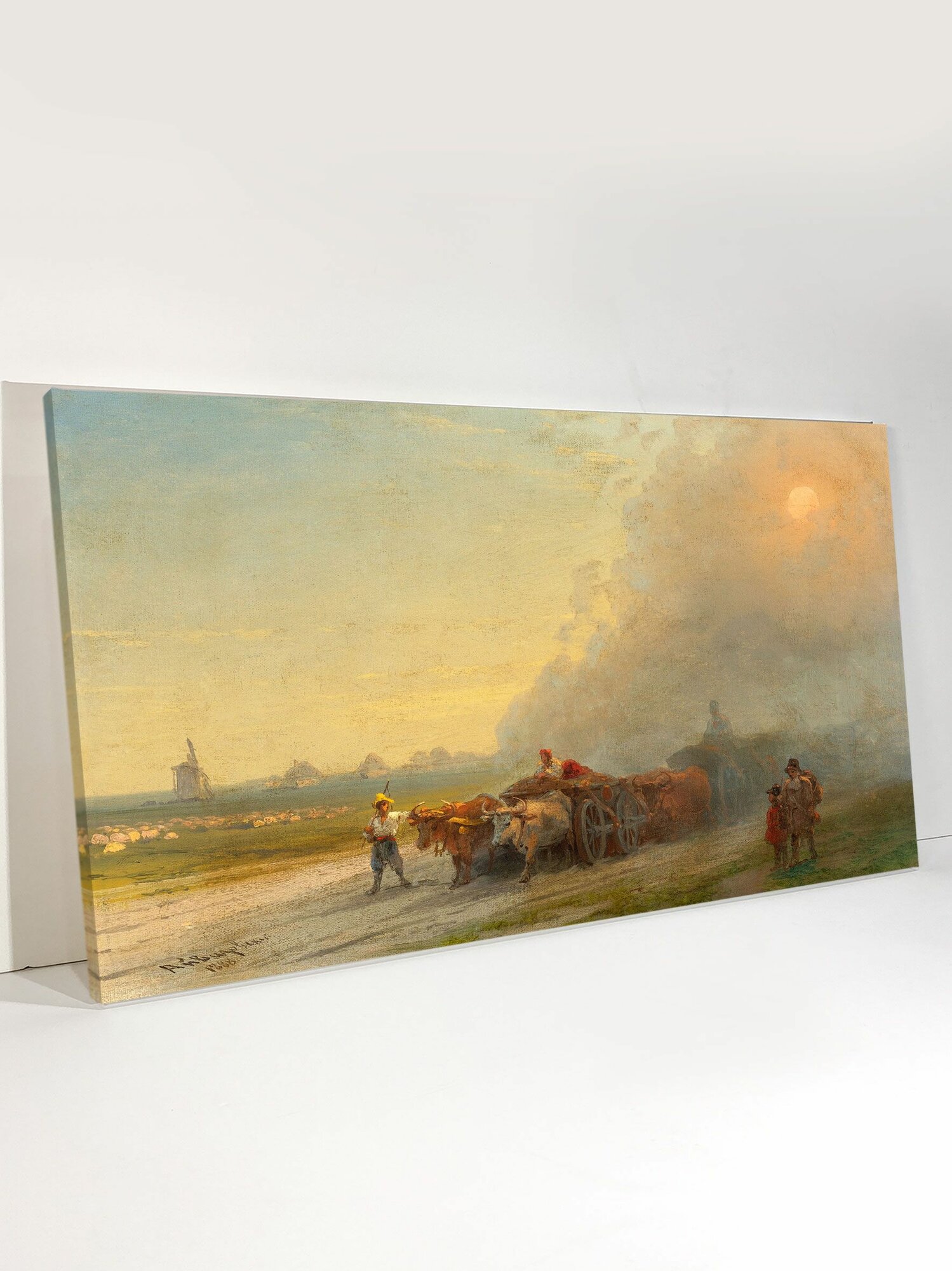 Картина Айвазовский Обоз в степи на холсте 30х45см