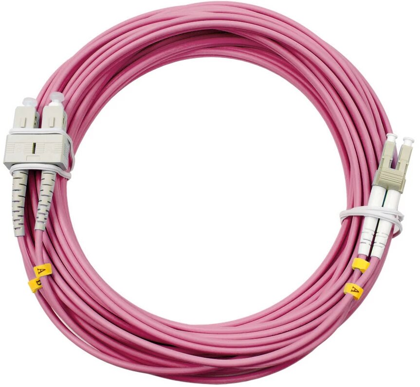 Патч-корд Cabeus 10м (FOP-50-OM4-LC-SC-10m)