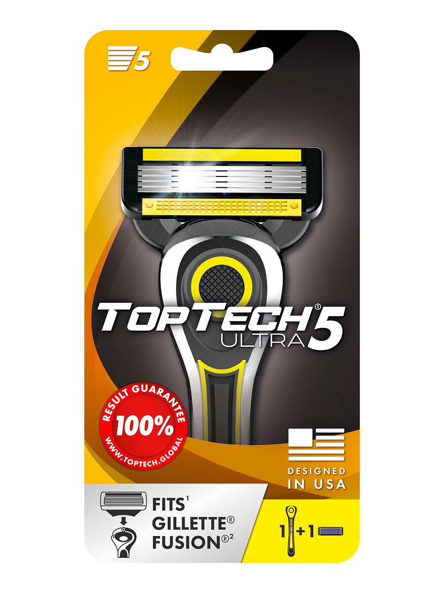 Станок бритвенный TopTech Ultra 5, 5 лезвий, 1шт