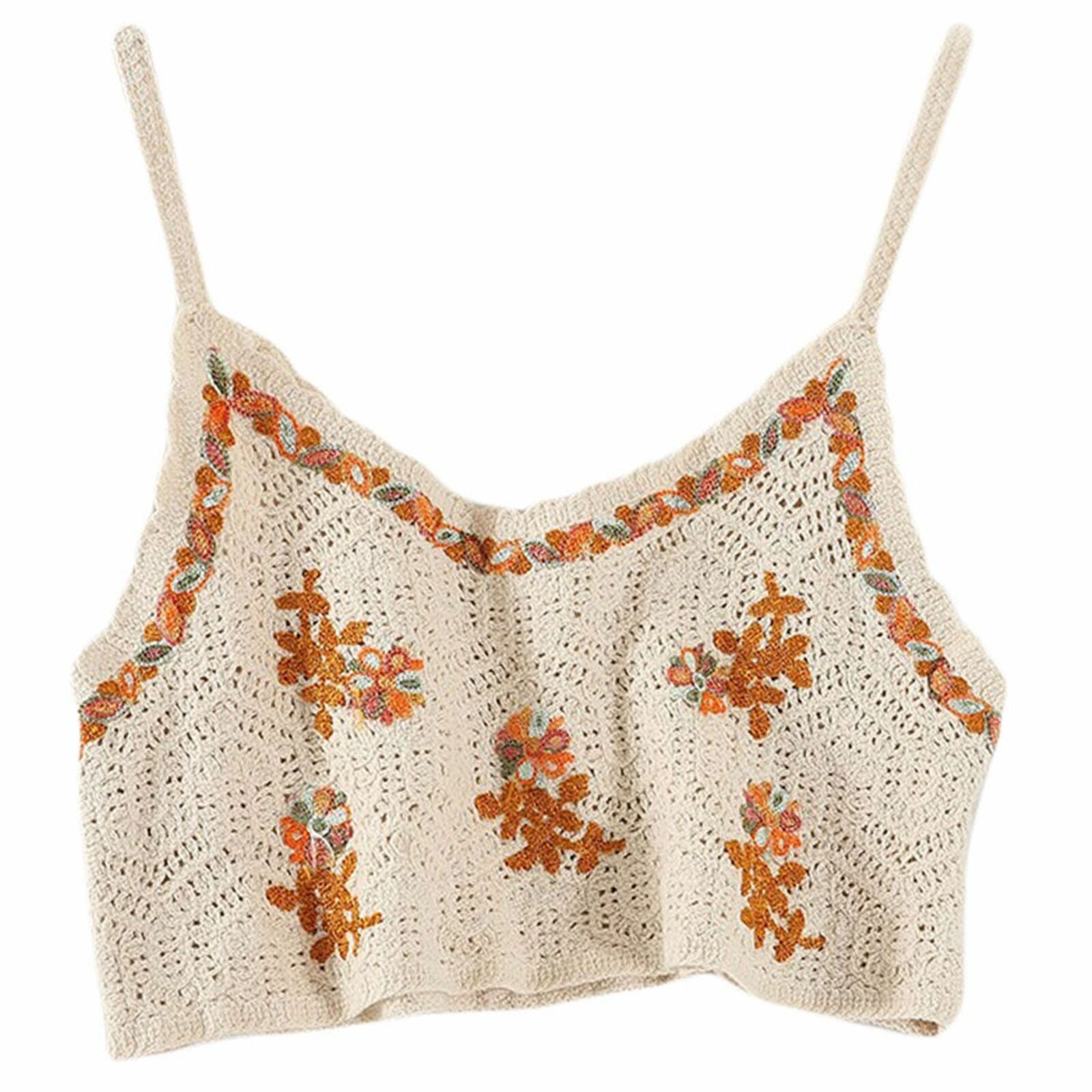 Вязаный топ-08 персиковый