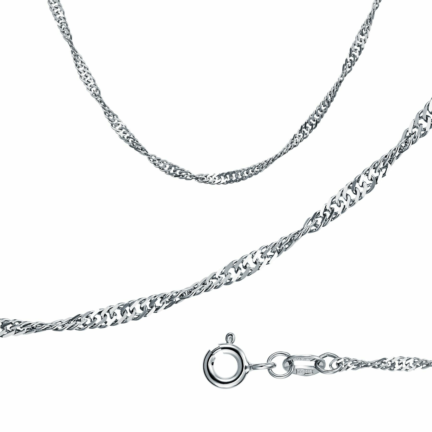 Цепь белое золото, 585 проба