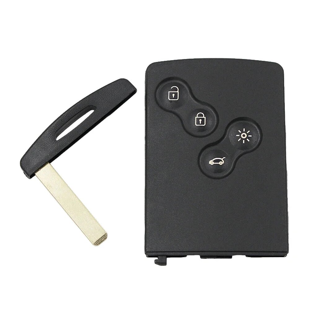 Корпус дистанционного ключа YOUBBA для Renault Megane III Laguna III Scenic III Fluence I Clio IV Renault Kaptur KOLEOS Va2/Nsn14 Blade 4 Buttons A