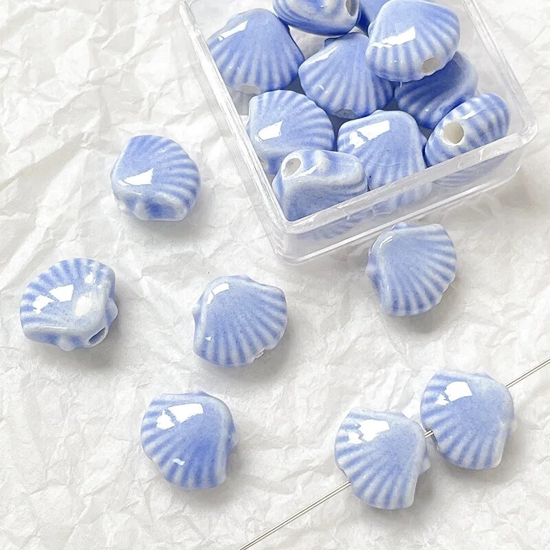 YoZuSmily керамические бусины ракушка 10x12 мм 10 шт 7