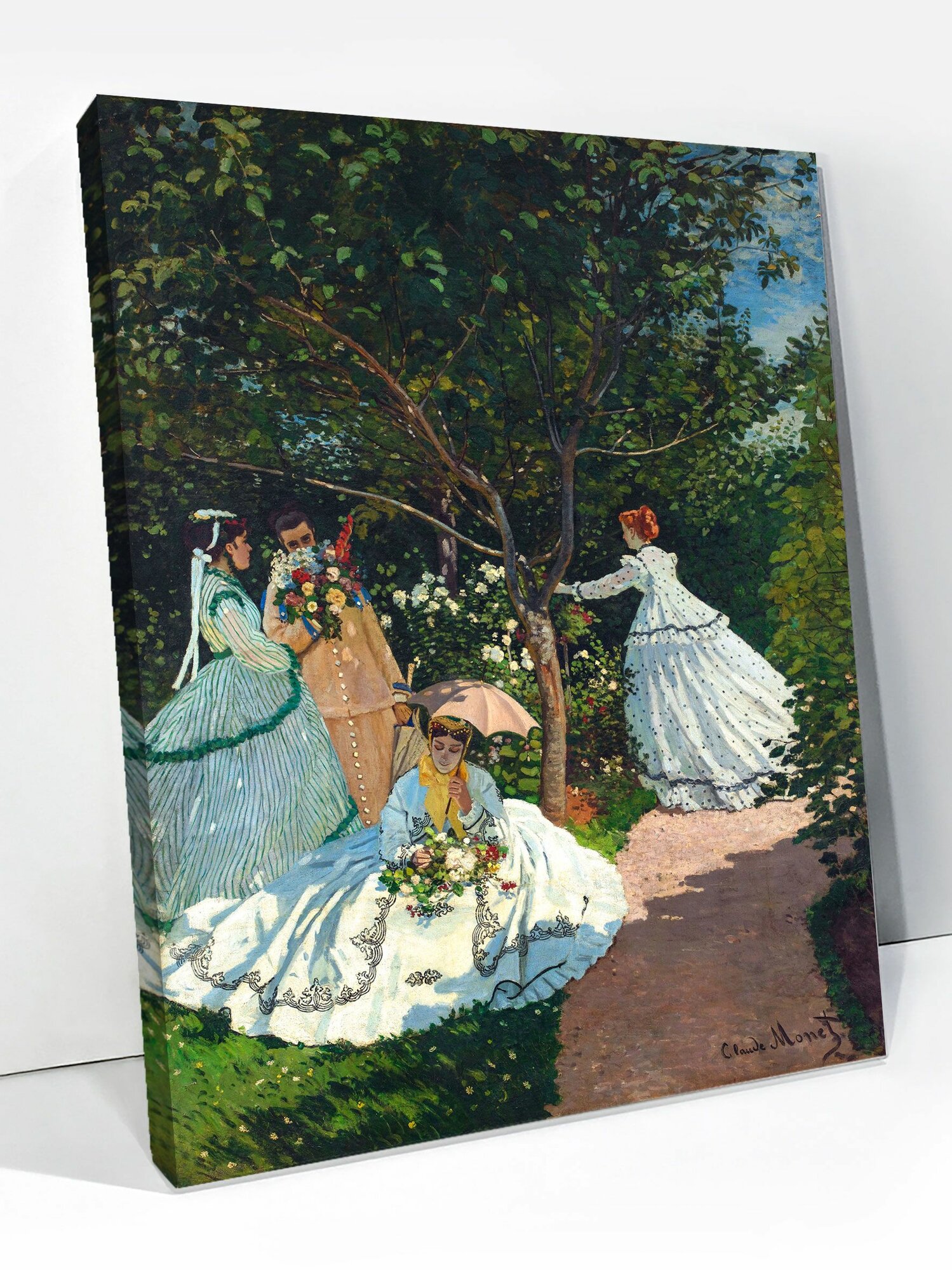 Картина Клод Моне Женщины в саду на холсте 30х40см