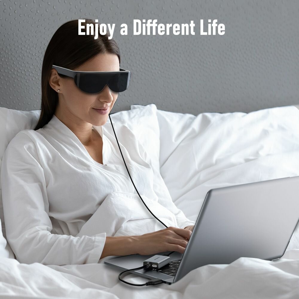 Переходник HDMI на TYPE-C / 4K 60HZ / Портативный видеоадаптер USB-c /Аксессуары для VR-очков Дисплей с креплением на голову