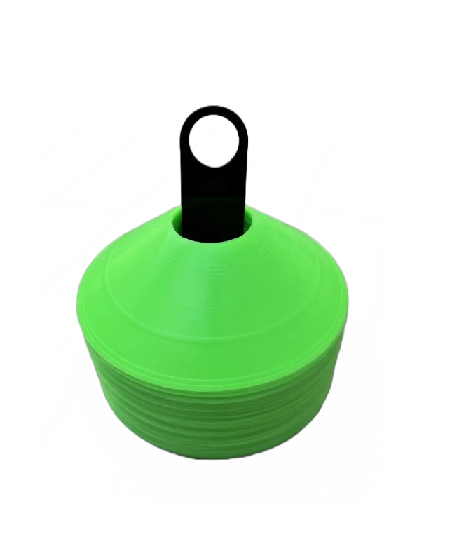 Футбольные фишки 50 штук, с подставкой, зелёные