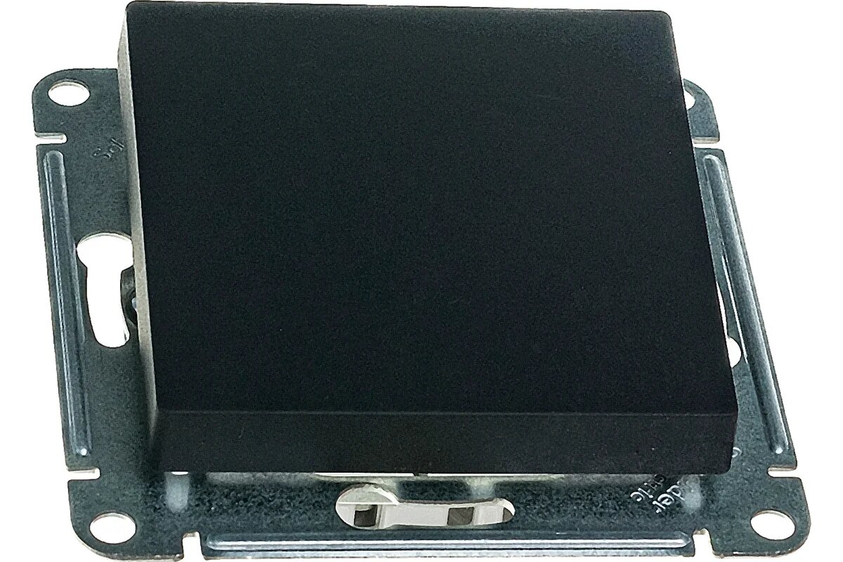 ATLASDESIGN Schneider 1-клавишный выключатель сх.1 10АХ механизм карбон