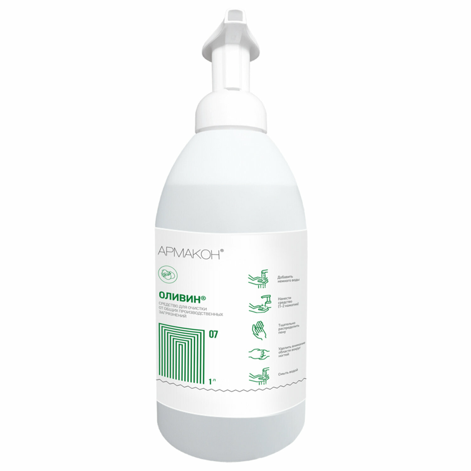 Мыло-пена Армакон "Оливин", жидкое, от технических загрязнений, 1 л