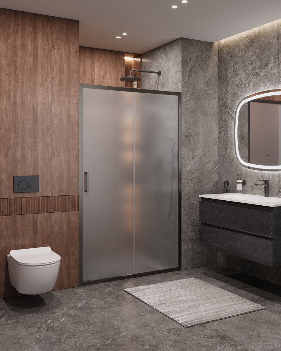 MOLVENO-BF-1-120-P-GM Душевая дверь