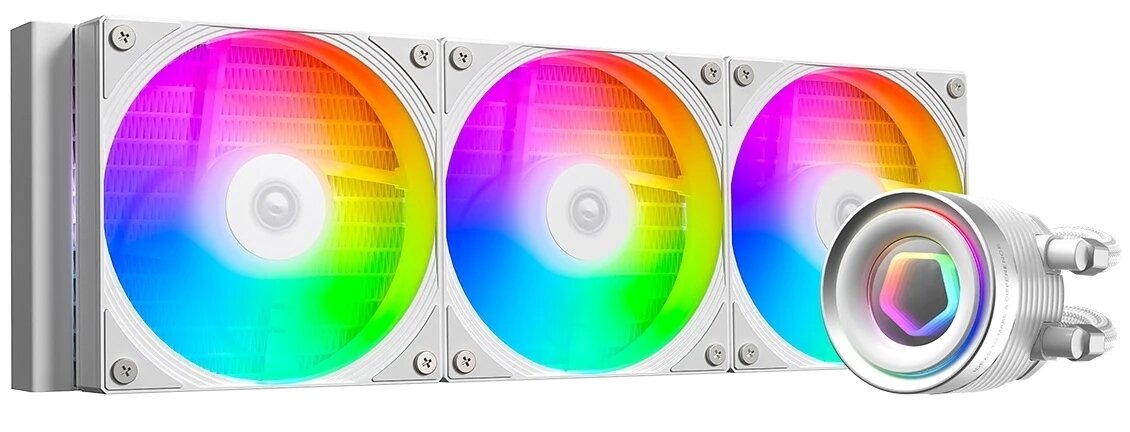 Система водяного охлаждения ID-Cooling FX360 Inf ARGB белый 120мм алюминий+медь 2000rpm 27.2db 4-pin 350W