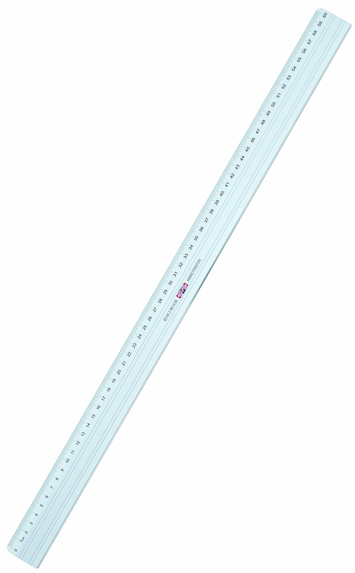 Линейка металлическая, с режущей стороной для отрыва бумаги, 60 см.