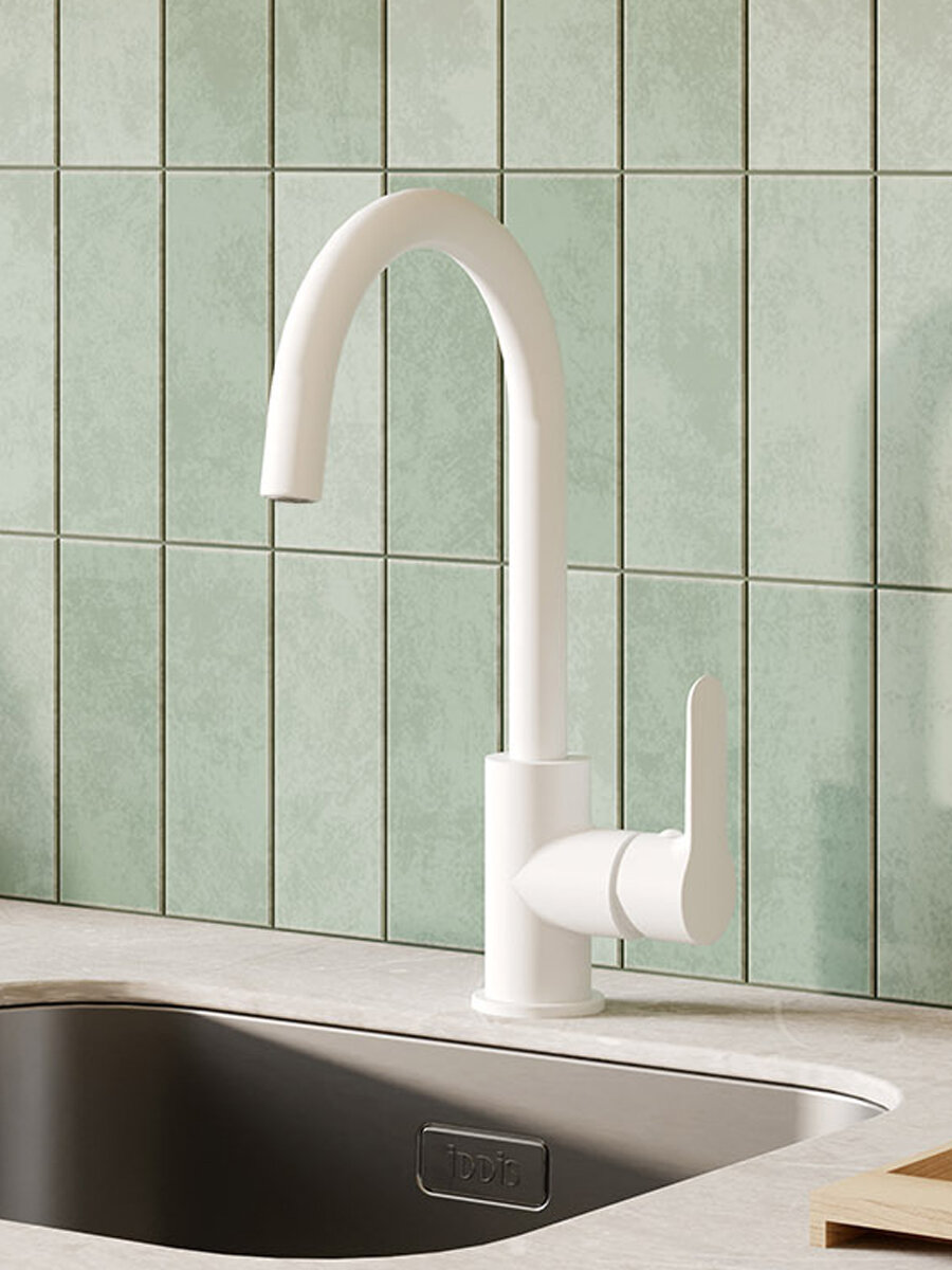 Смеситель для кухни IDDIS Cuba CU6WTJ0i05 белый