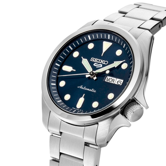 Наручные часы SEIKO, серебристый/синий — фото 1