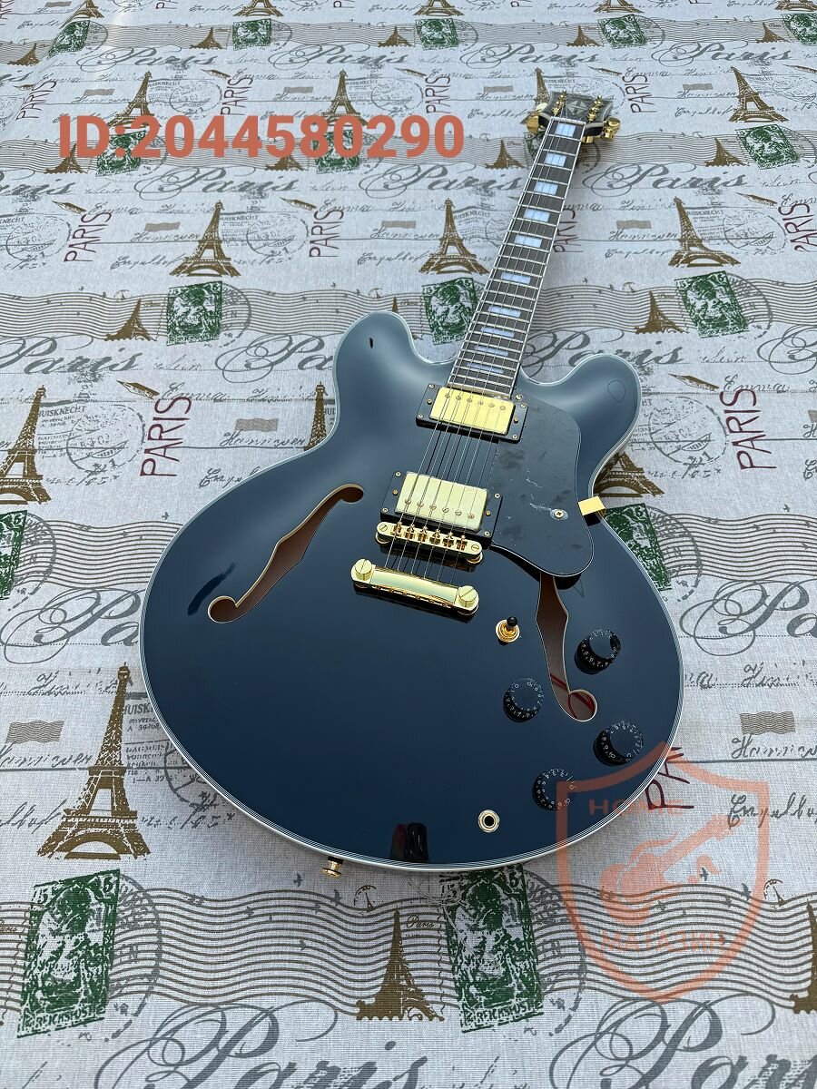 Джазовая полупустотелая электрогитара gibso