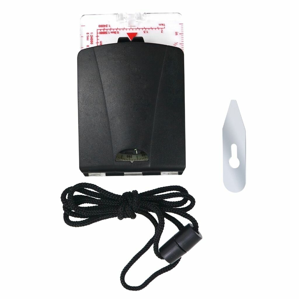 Складной компас с зеркалом Функция регулировки магнитного смещения