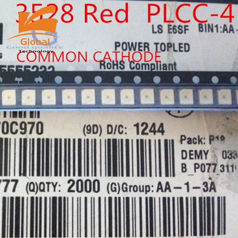 Светодиоды PULAR PLCC-4 3528 красный