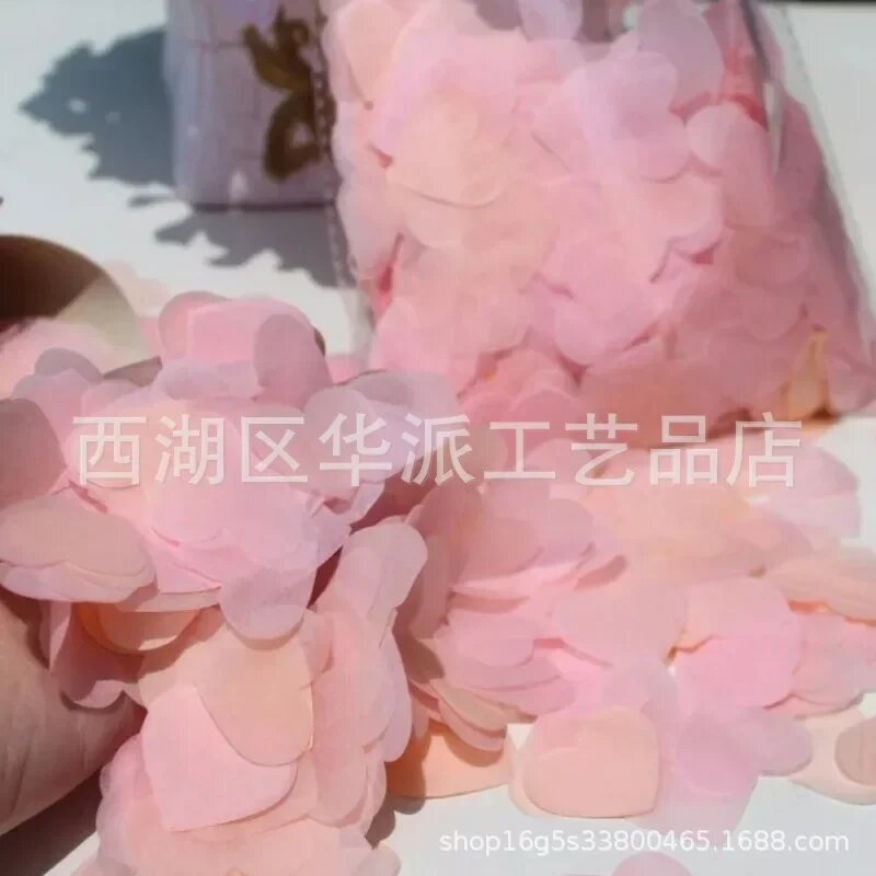 Бумажное конфетти с сердечками MOONBIFFY Розовый, E