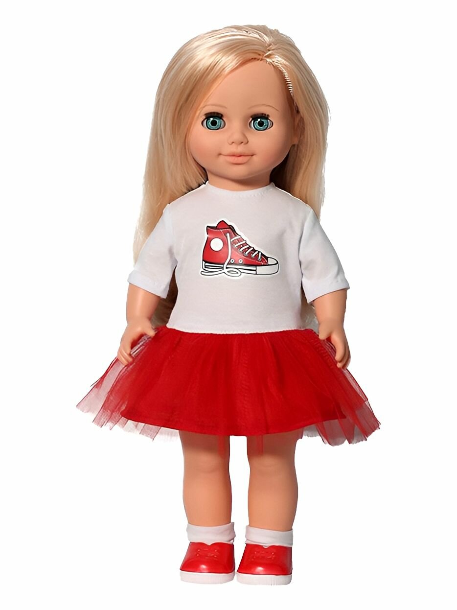 Детская говорящая кукла "Анна яркий стиль 1" для девочки с одеждой, большая пластиковая куколка с длинными волосами для сюжетно-ролевых игр, развивающая интерактивная игрушка для малышей, 42 см.