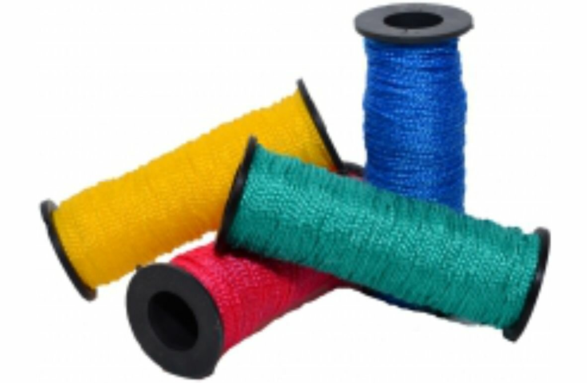 Шнур разметочный капроновый (шнурка) 1,5 мм х 50 м цветной Беларусь