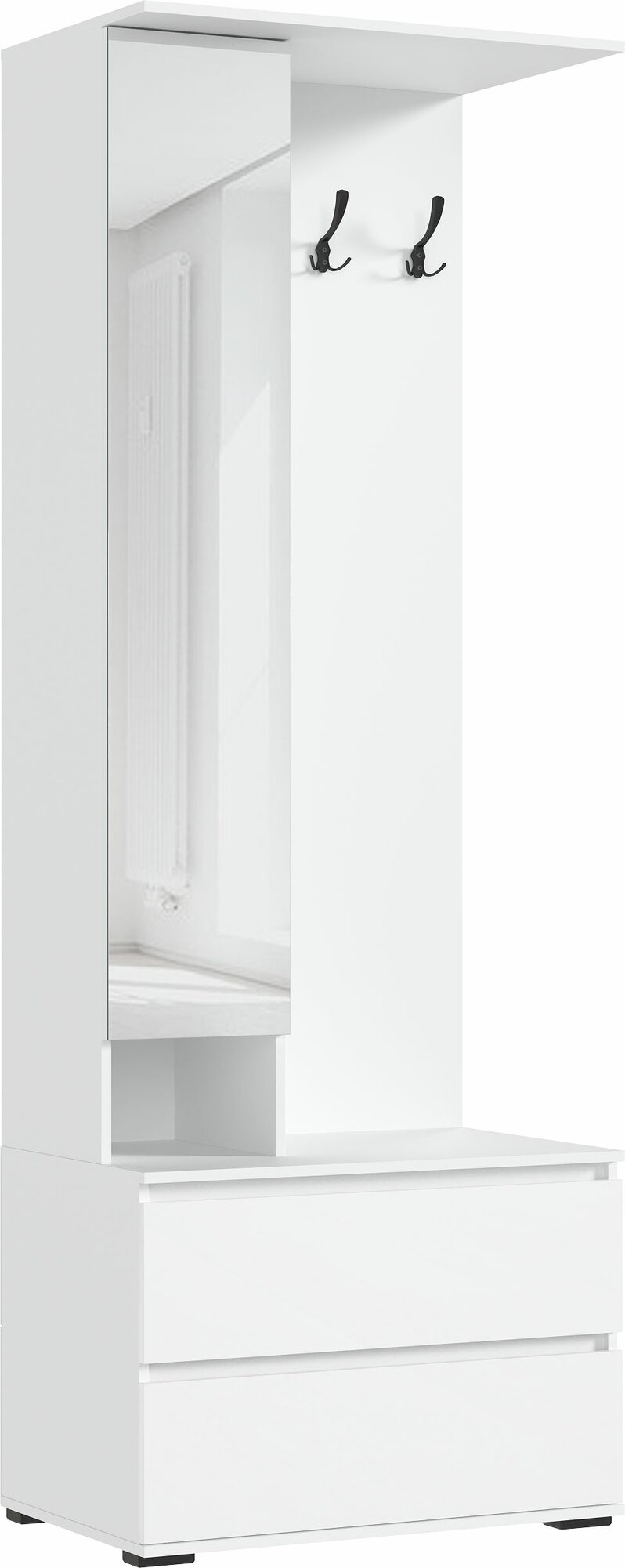 Прихожая Норд (Белый глянец/Белый) (Миф)