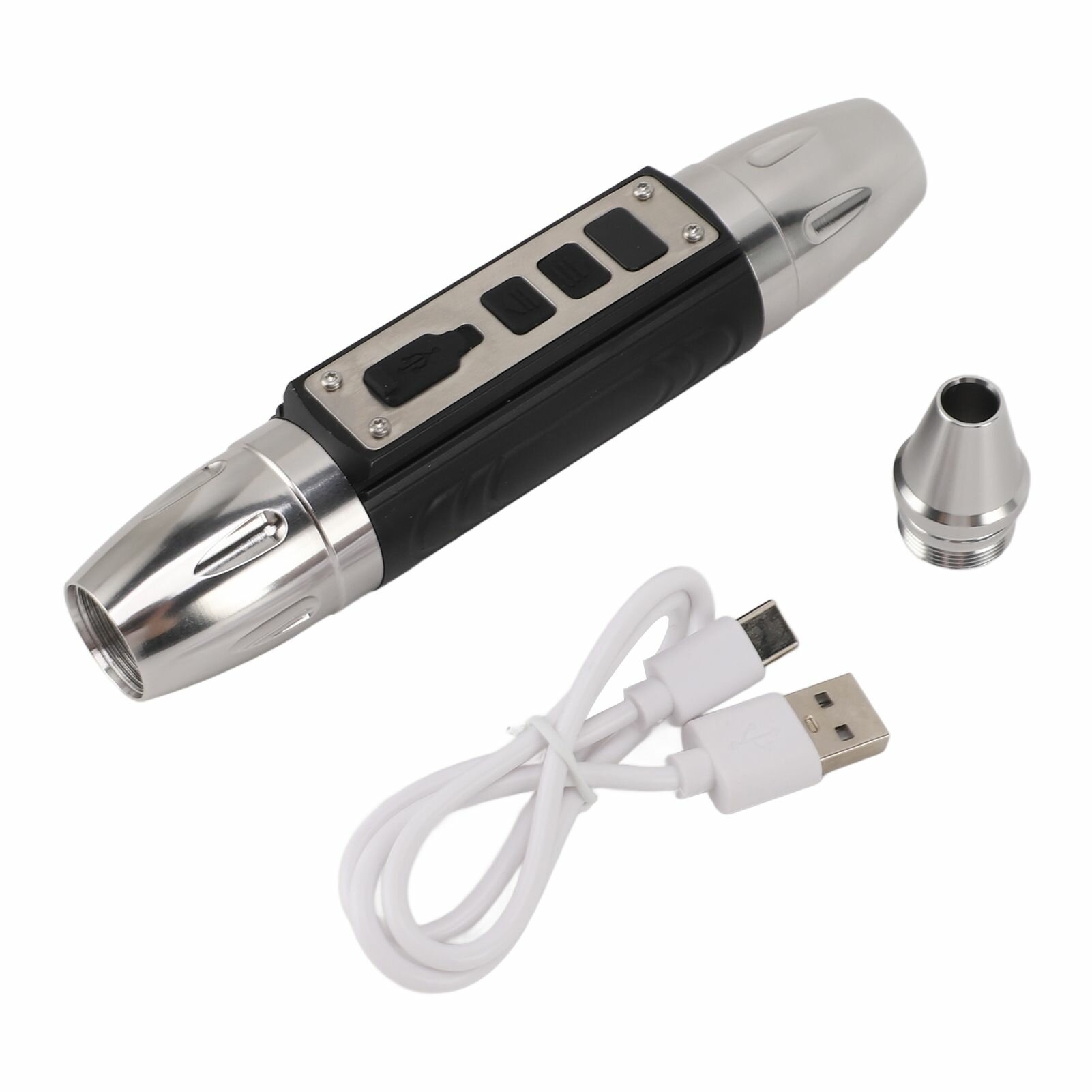 Фонарик для идентификации нефрита, 4 светодиода, USB-зарядка