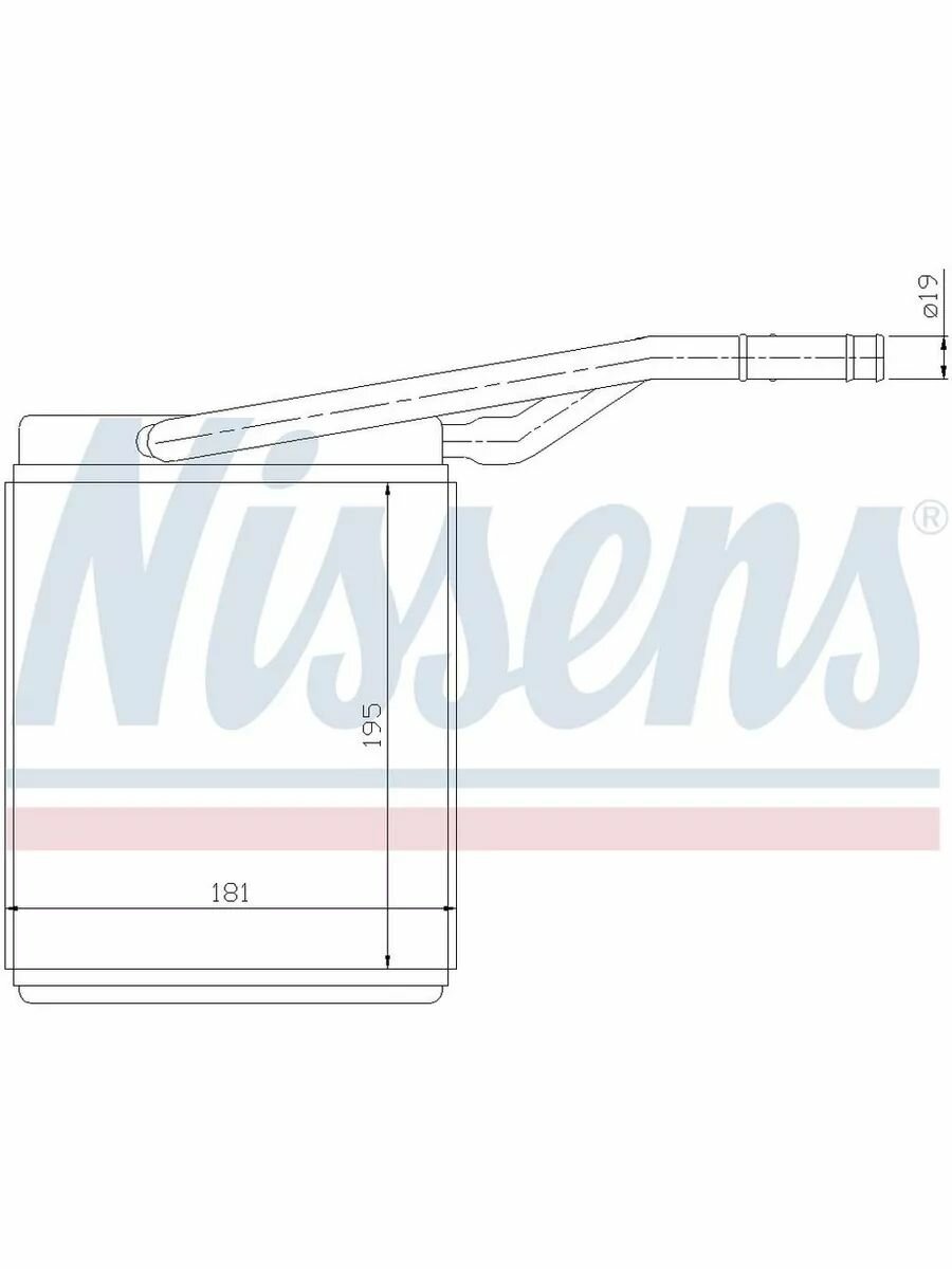 Радиатор отопителя 207x196