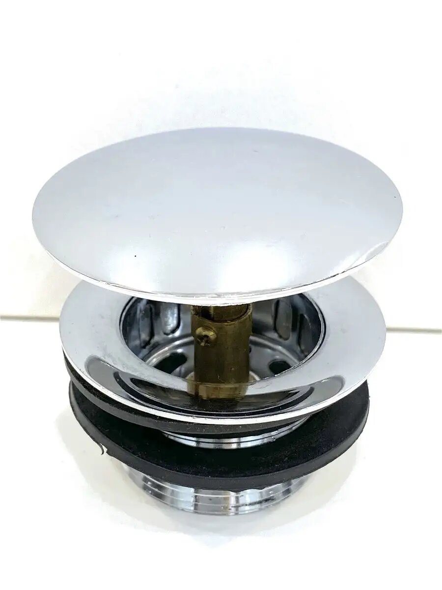 Донный клапан Do.Korona, для раковины, универсальный, вертикальный выпуск 1 1/2", 46мм