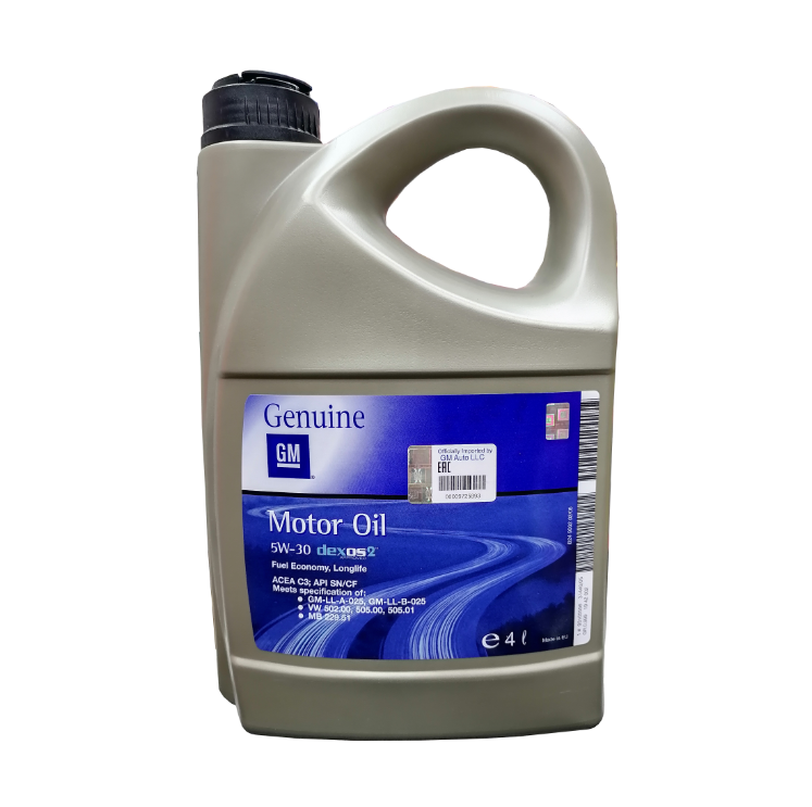 Масло моторное GM Dexos2 GENERAL MOTORS 5w30 4 л, артикул 93165556