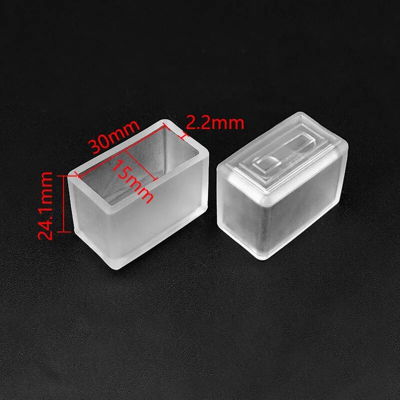 Мебельный стол, наконечник для ног, ножки стула, силиконовая накладка, защитная крышка, прозрачная квадратная резиновая заглушка для труб, крышка, защита отверстия для трубки