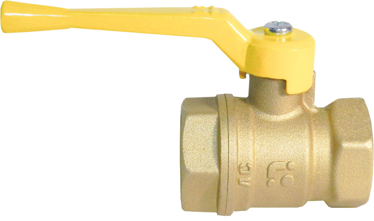 Кран шаровой газовый муфтовый Ду 15 мм, латунь