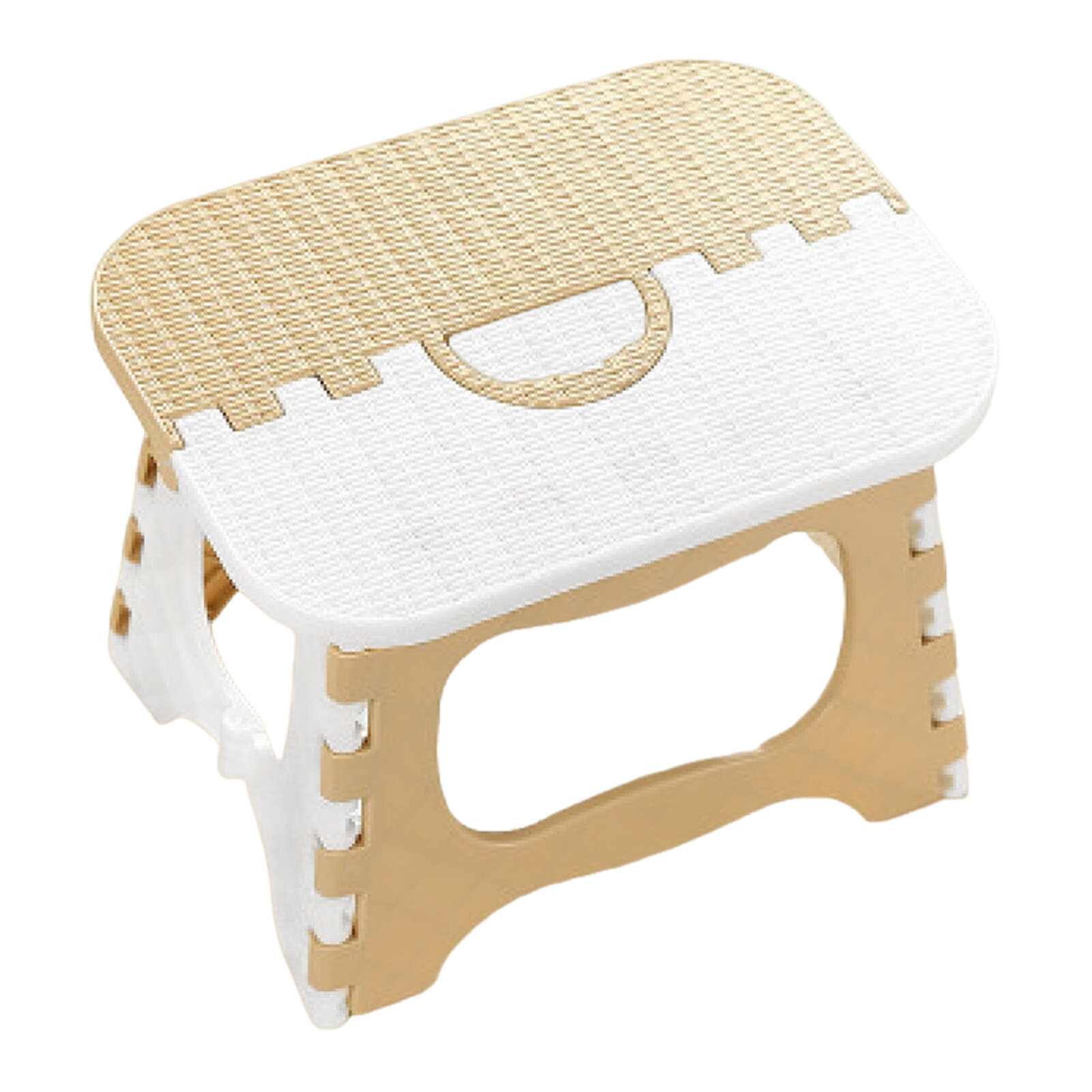 Детский складной табурет из пластика с ручкой — портативный пластиковый табурет для дома и малышей, минималистичный