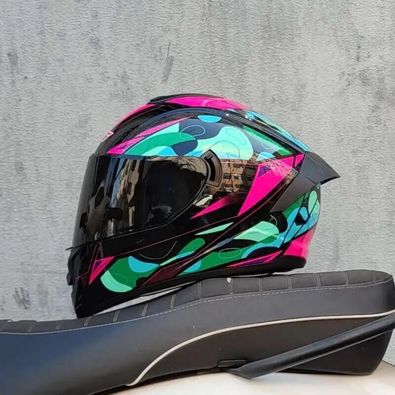 Мотоциклетный шлем four seasons LVS, Профессиональный Гоночный защитный шлем с двойным XL, 10