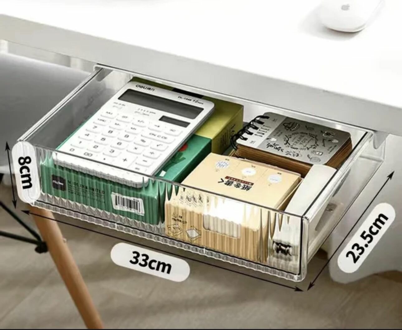 Выдвижной ящик под стол для хранения , большая выдвижная полка, прозрачный органайзер