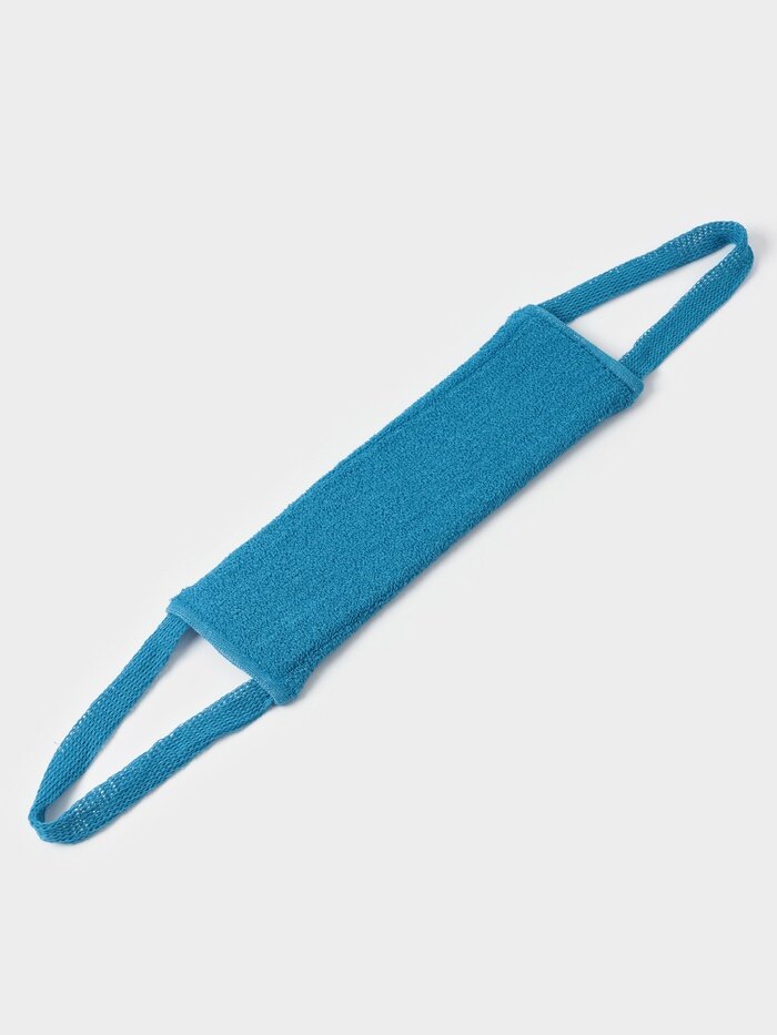 Мочалка - лента для тела Доляна «Нежность», хлопковая, 10×35 см, микс