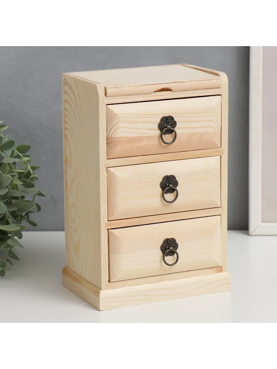Шкатулка «Комод 3 ящика»