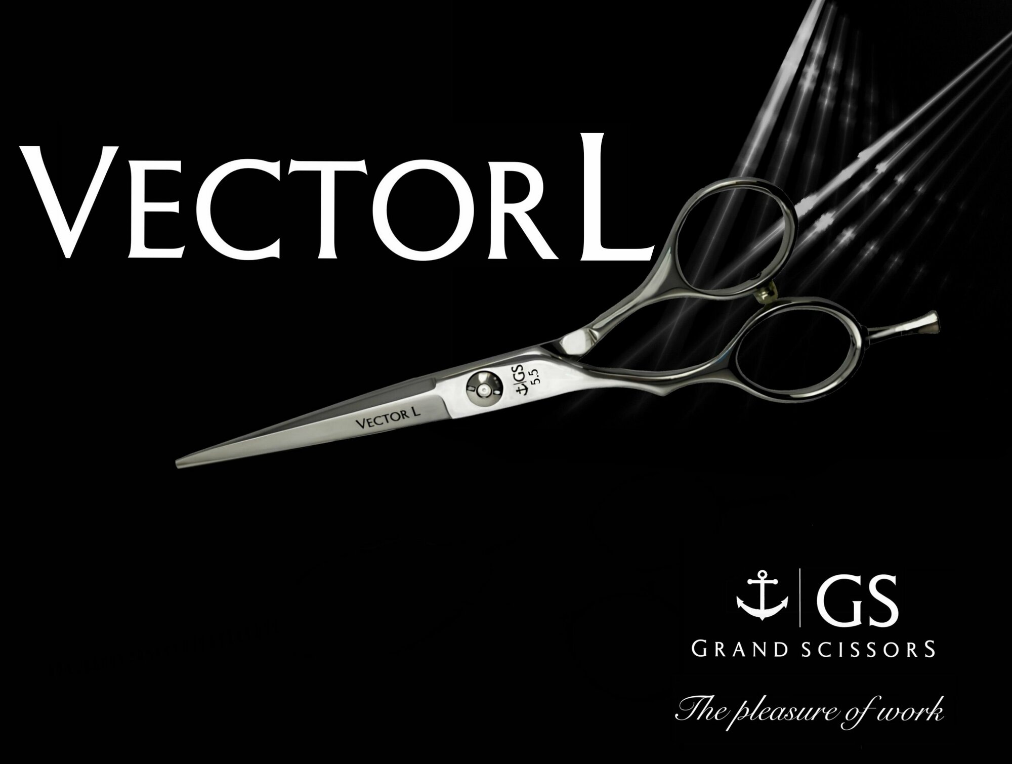 Парикмахерские ножницы для левой руки 5.5