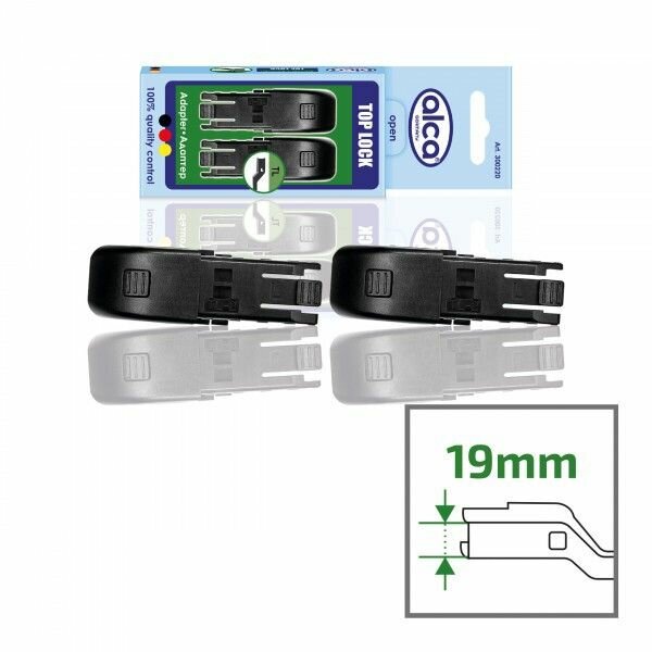 Адаптер на щетки стеклоочистителей, ALCA TOP LOCK, (зеленый)