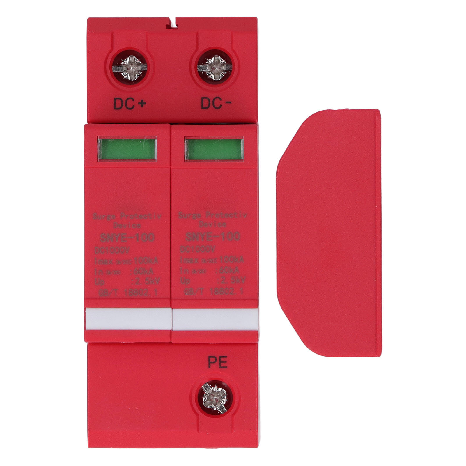 2P устройство защиты от перенапряжения, устройство защиты от перенапряжения для распределительной коробки 100KA DC1000V