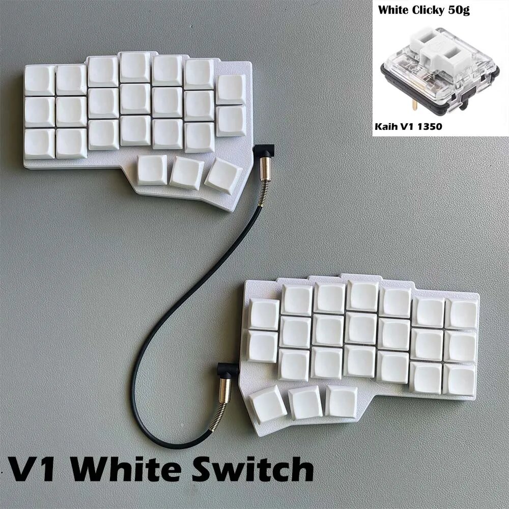 CHOC Corne Проводная механическая клавиатура Kaih Chocolate V1/V2 White V1 White