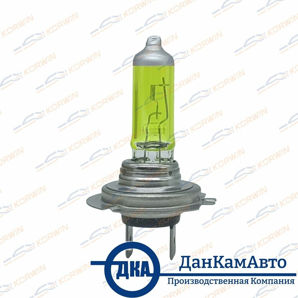 Лампа накаливания галогенная (H7 12V 55W PX26d YELLOW)