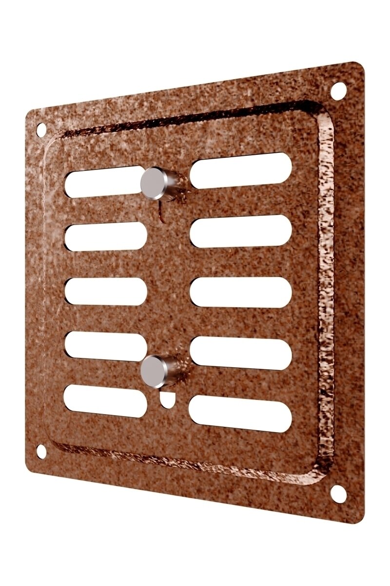 Решетка вентиляционная MER регулируемая 100x100 окраш. сталь Antique copper ERA