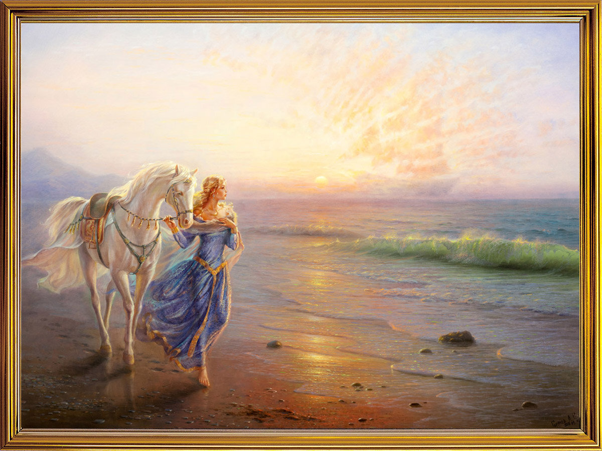 Картина "Знамение" 30х40 см, художник - Дандорф Ольга. Арт. ДО15-30х40