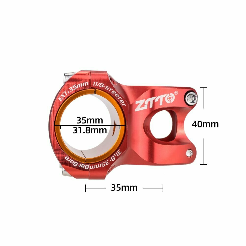 Вынос руля ZTTO красный