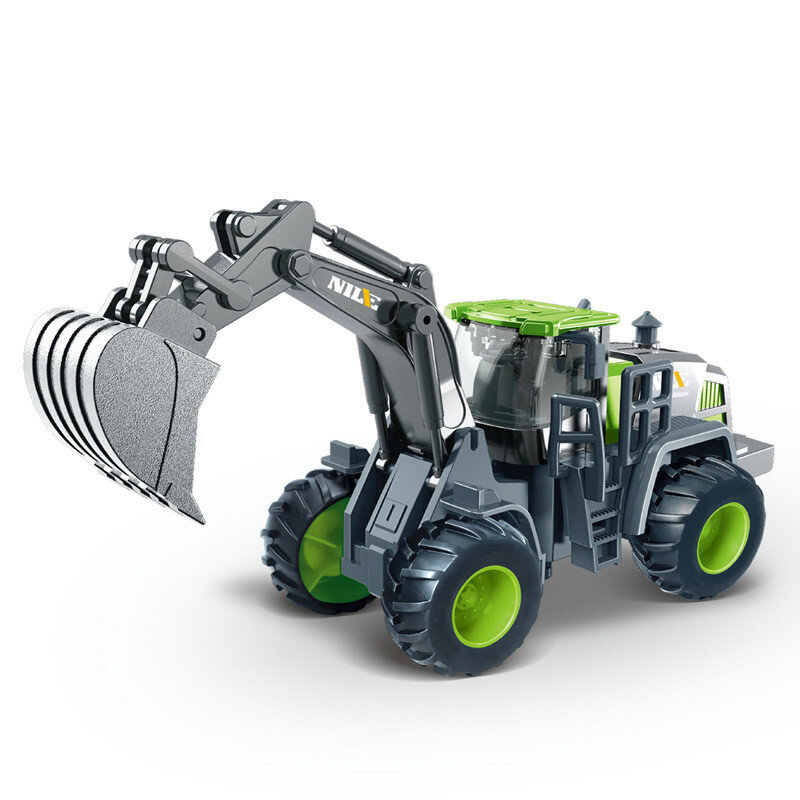 Детский инерционный металлический строительный транспорт с движущимися деталями для сенсорного и когнитивного развития