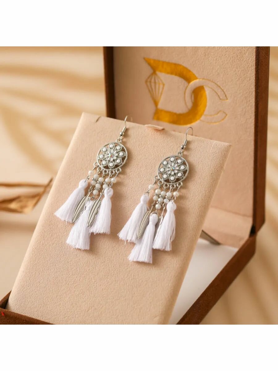 Серьги, искусственный камень