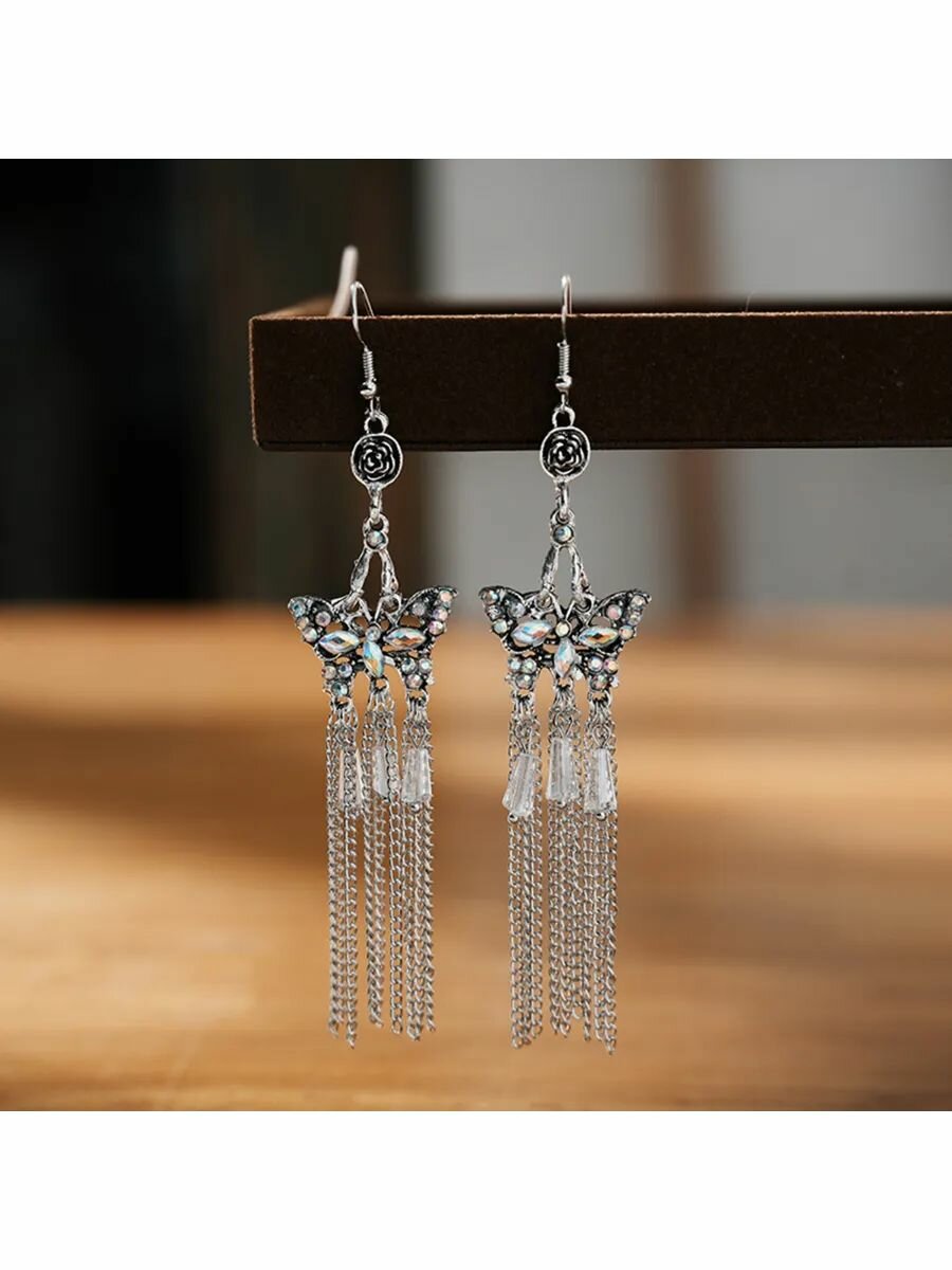 Серьги, искусственный камень