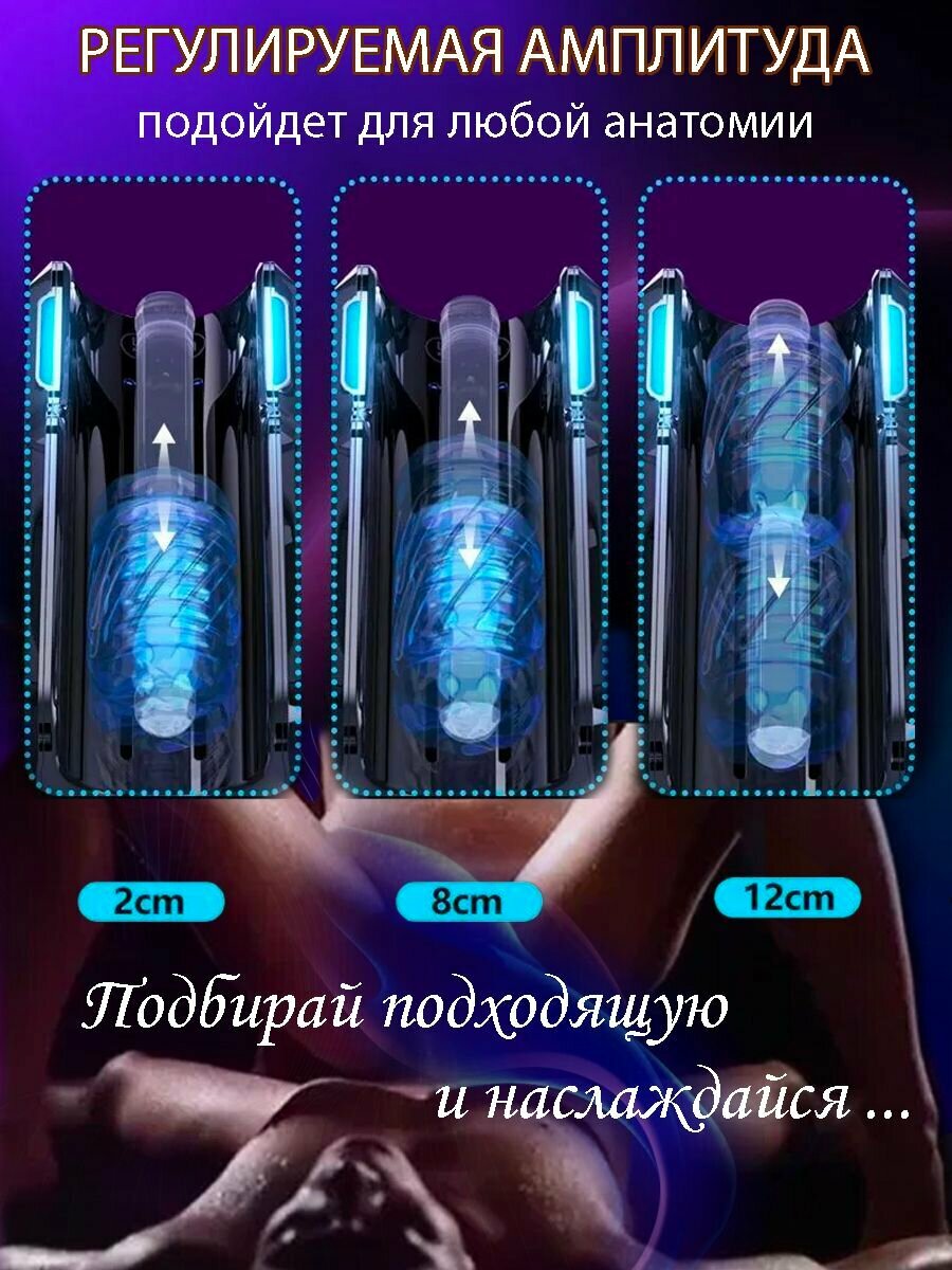 Мастурбатор для мужчины Leten King PRO LT4174 со сменными насадками