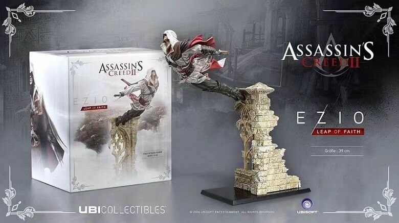 UBISOFT assassin's creed фигурка Ezio"Прыжок веры" коллекционная фигурки Ограниченный выпуск (39CM), toyking -hz